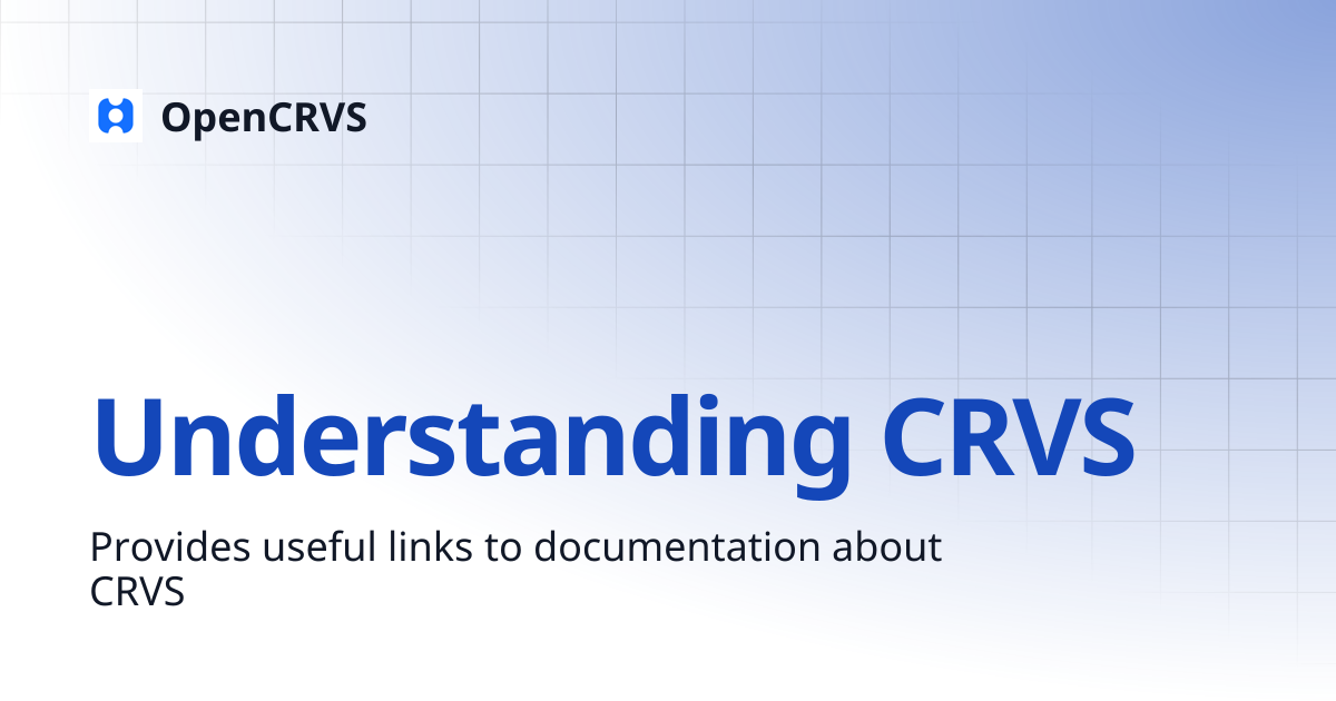 Understanding CRVS | v1.5 | OpenCRVS